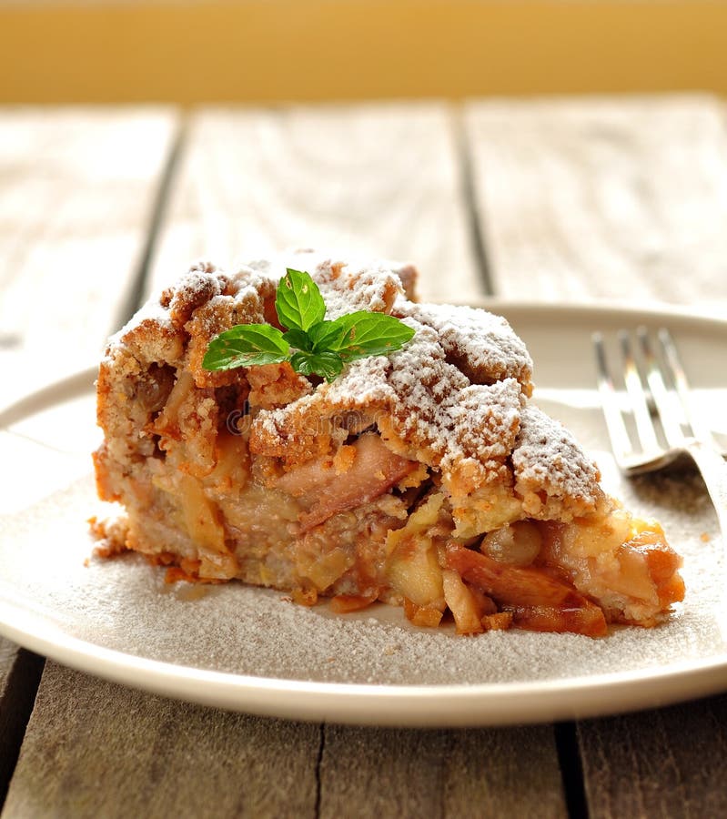 Milopita - Greek Apple Pie stock image. Image of sweet - 27145525