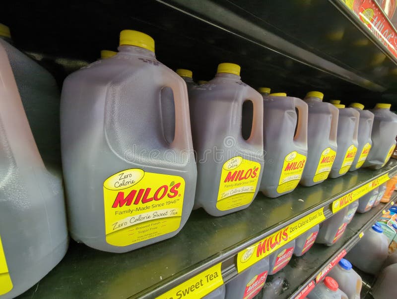 Milos Iced Sweet Tea on Store Shelves Walmart Editorial Stock Photo ...
