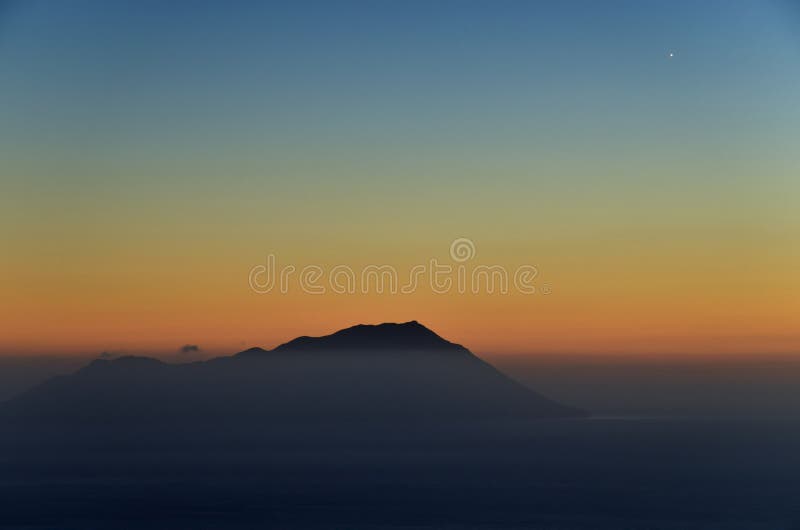 Milos at sunset stock photo. Image of sunset, mists, aegean - 32372044