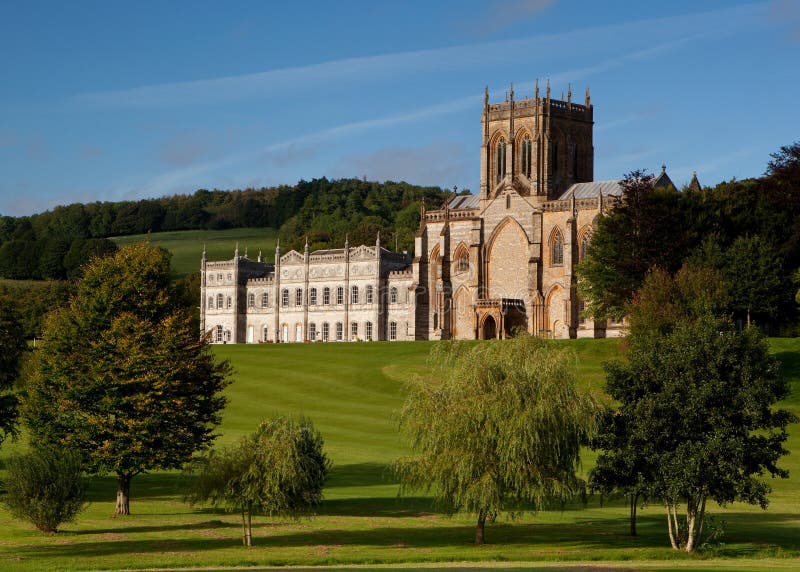 Milton Abbey & School , Dorset, UK Stock Image - Image of green, milton ...