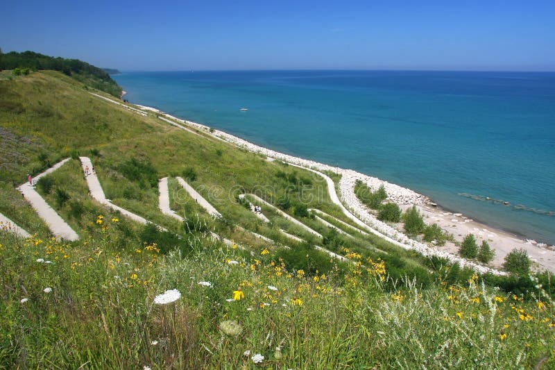Milwaukee coast stock image. Image of wave, milwaukee - 39053047