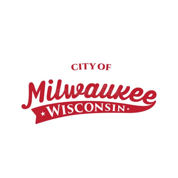 City of Milwaukee Lettering Design. Milwaukee, Wisconsin Typography ...