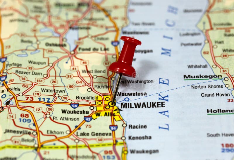 Milwaukee in Wisconsin, U.S.a. Fotografia Stock - Immagine di ...