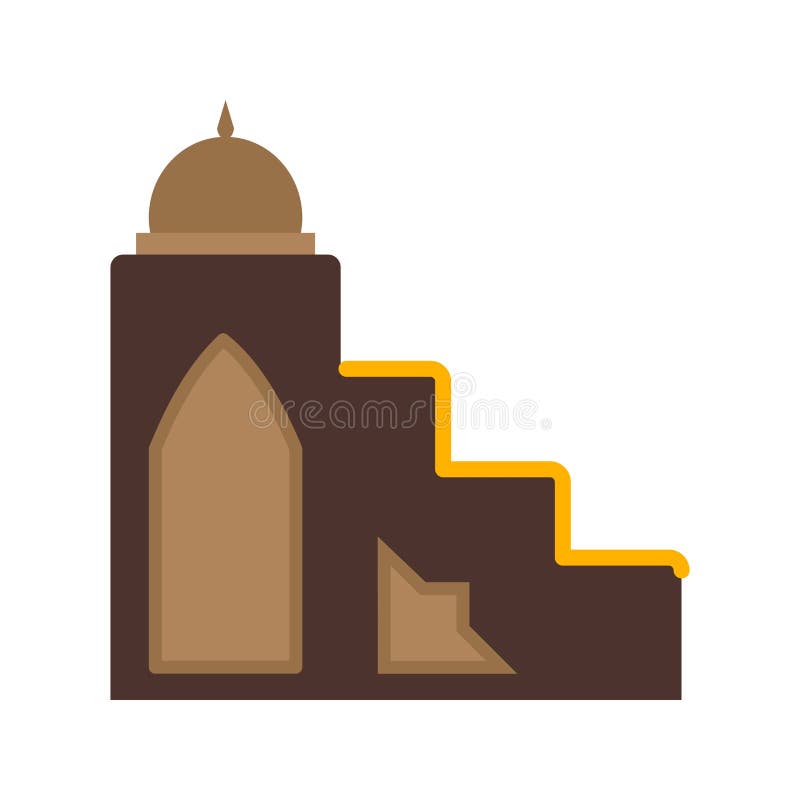 Mosque stock vector. Illustration of architecture, prayer - 97721177