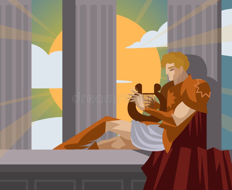 Greek God Apollo Cartoon Stock Illustrations – 215 Greek God Apollo ...