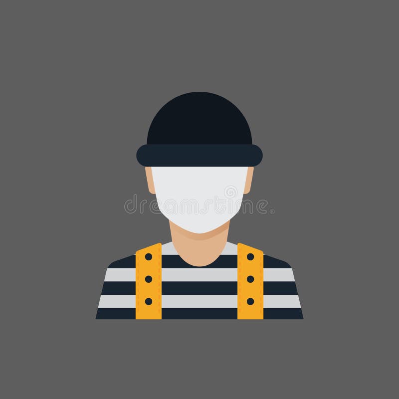 Mime Artist Icon in Cartoon,black Style Isolated on White Background ...