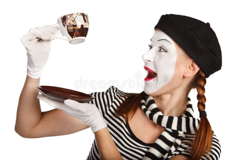 Drinking clown stock image. Image of stage, hair, bottle - 18677581