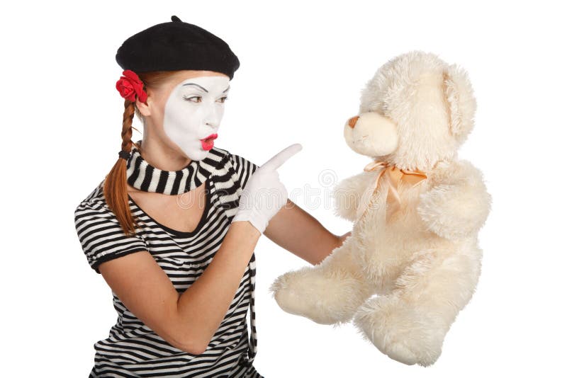Mime Comedian Talking Teddy Bear Stock Photos - Free & Royalty-Free ...