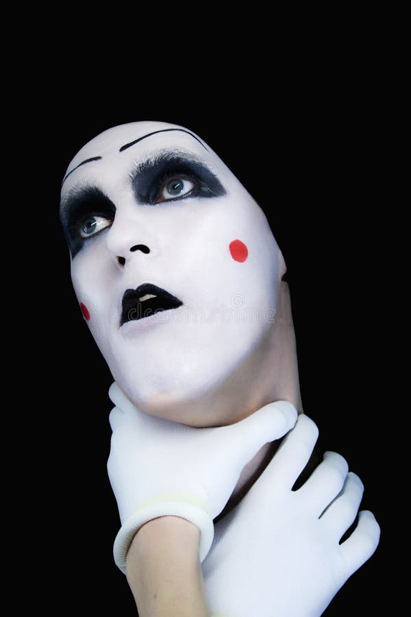 Malicious Mime on Black Background Stock Photo - Image of background ...