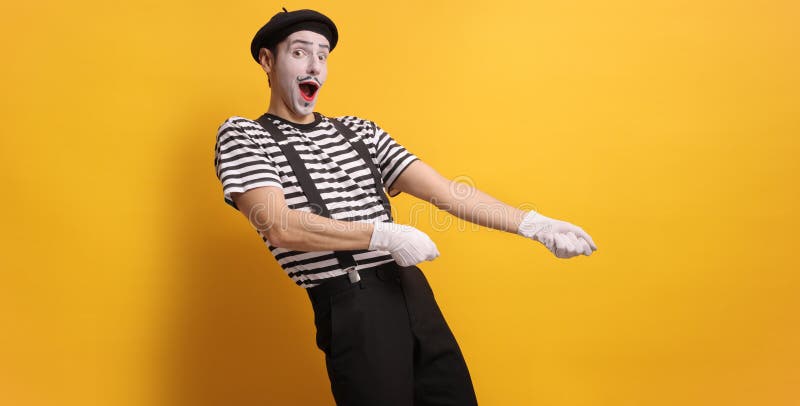 Mime Pulling Invisible Rope Stock Photos - Free & Royalty-Free Stock ...