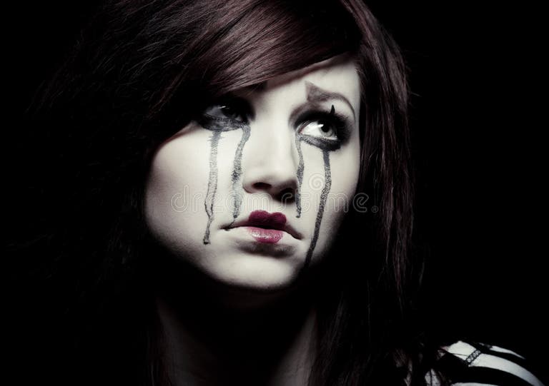 Mimo triste fotografia stock. Immagine di artista, umano - 18613554