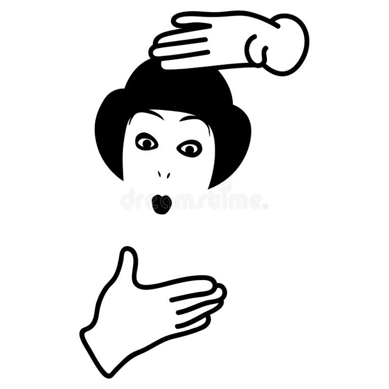 Mime Vector Eps Hand Drawn, Vector, Eps, Logo, Icon, Crafteroks ...