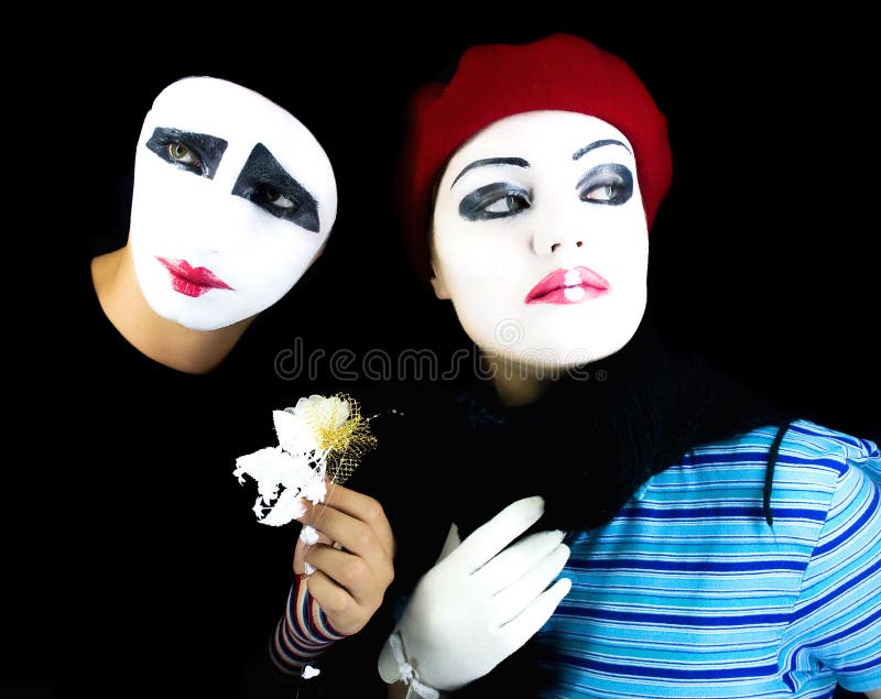 Two Mimes Blue Eyes Stock Photos - Free & Royalty-Free Stock Photos ...