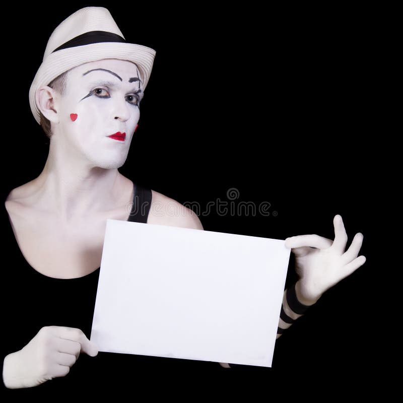 Mimez Le Blanc Blanc De Fixation Photo stock - Image du mignon ...