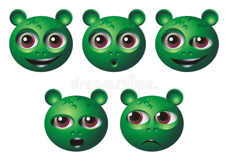 Mimic Head icons stock vector. Illustration of bubble - 4741599