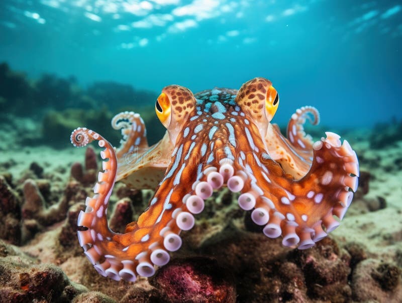 Mimic Octopus Made with Generative AI Illustration Stock Illustration ...
