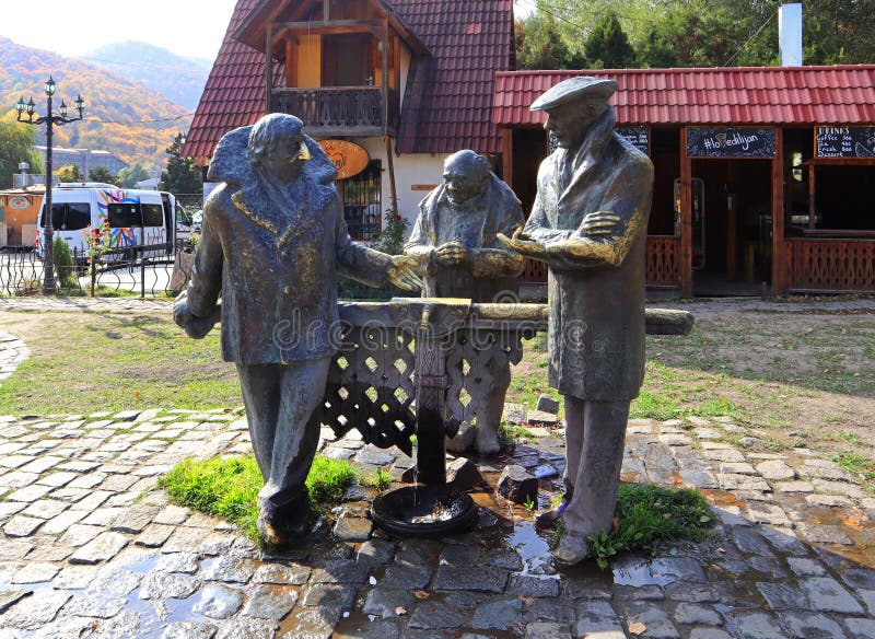 Mimino Statue in Dilijan, Armenia Editorial Photography - Image of park ...