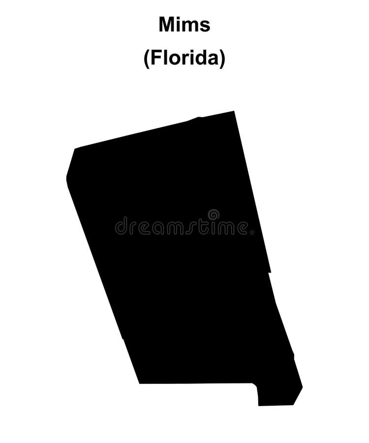 Mims outline map stock vector. Illustration of design - 386150167