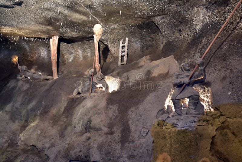 Mina de sal de Wieliczka imagen de archivo editorial. Imagen de etapa ...