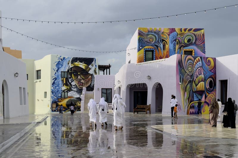 Mina Port during Rain. Rain in Doha, Qatar Editorial Photography ...
