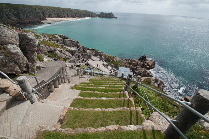 Minack theatre in Cornwall stock photo. Image of tourism - 2465798