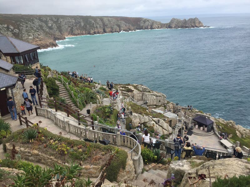 The Minack Theatre Full of People Editorial Photography - Image of ...