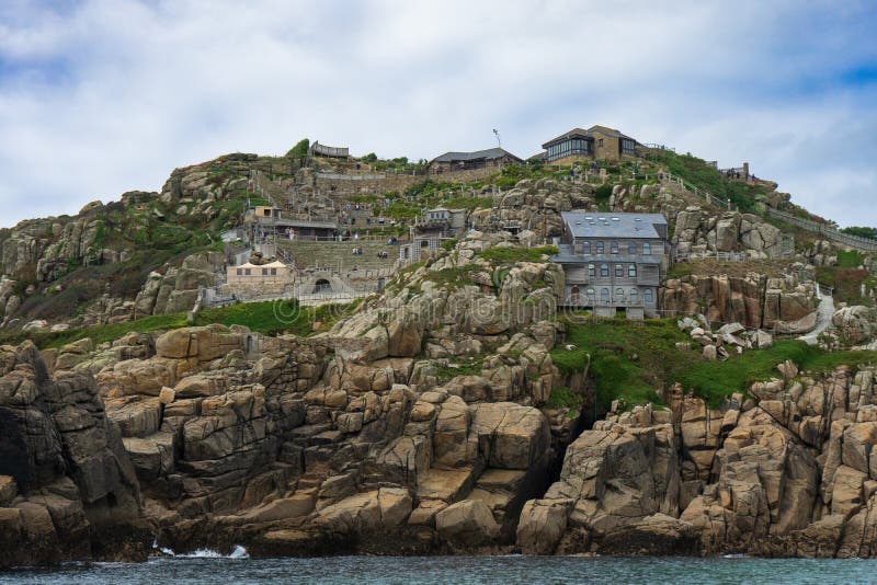 Minack Theatre Viewed from the Sea Stock Photo - Image of minack ...