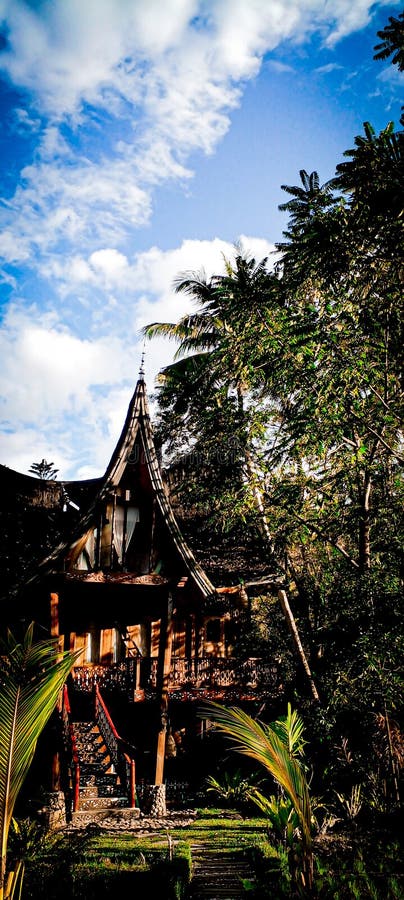 Minangkabau Traditional House Stock Image - Image of traditional ...