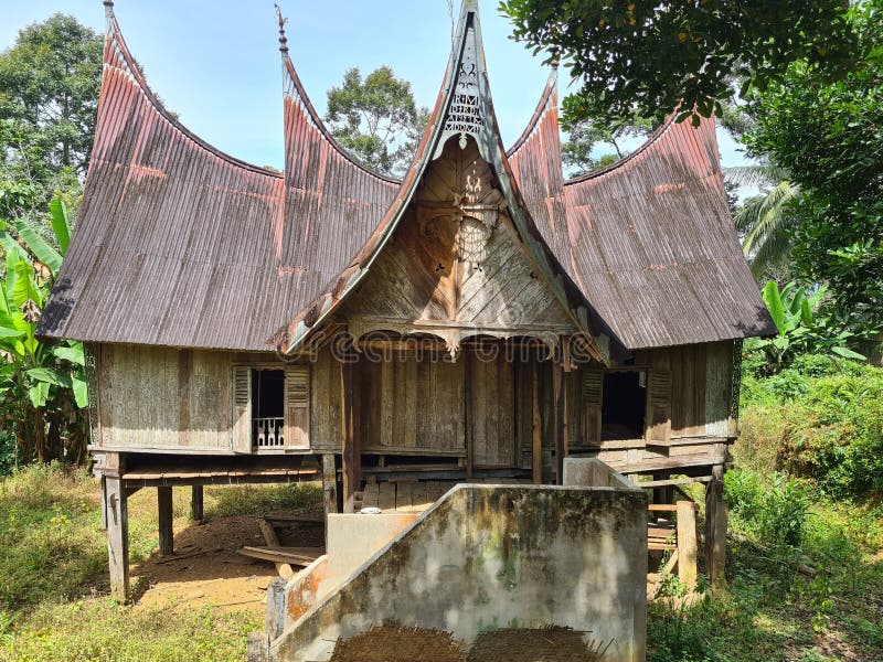 Minangkabau Traditional House, West Sumatra Stock Photo - Image of ...