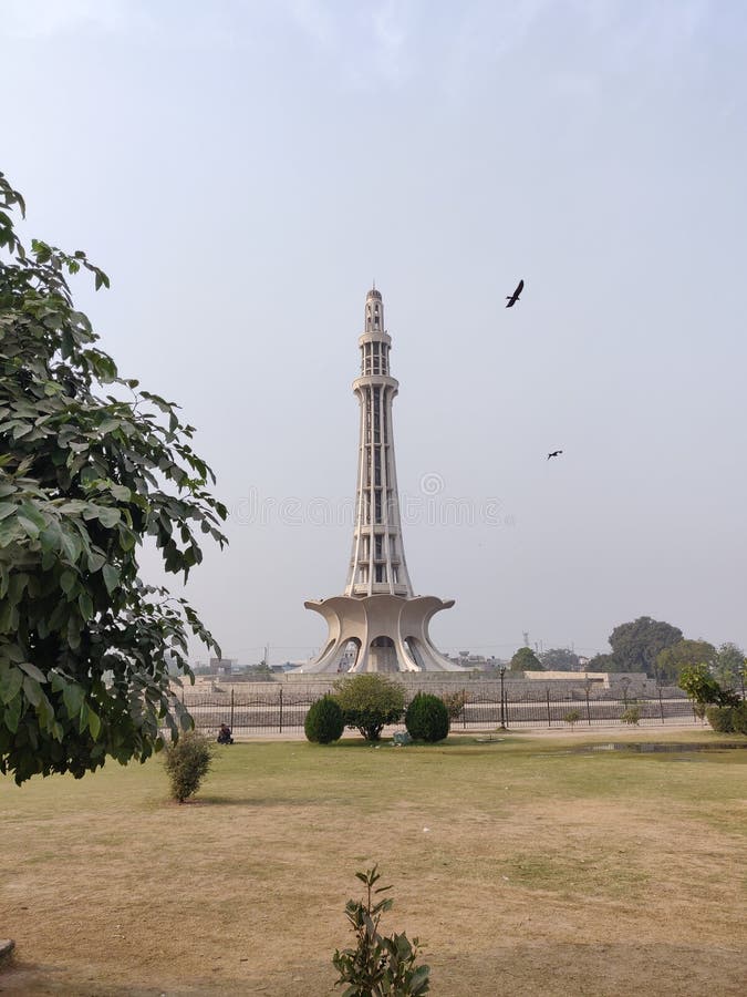 Minar e pakistan stock photo. Image of pakistan, tower - 211294736
