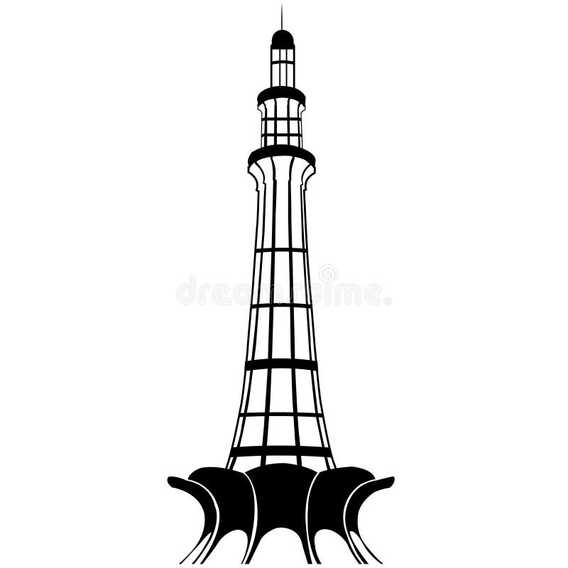 Minar E Pakistan Vector Design Stock Illustration - Illustration of ...