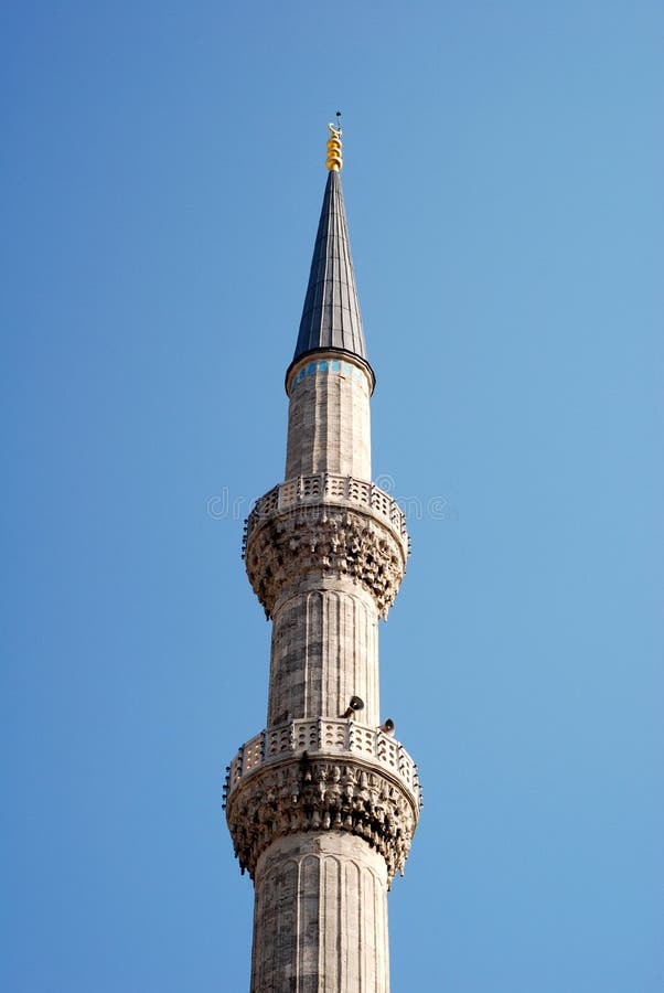 Minaret stock image. Image of blue, palace, marble, structure - 18063123