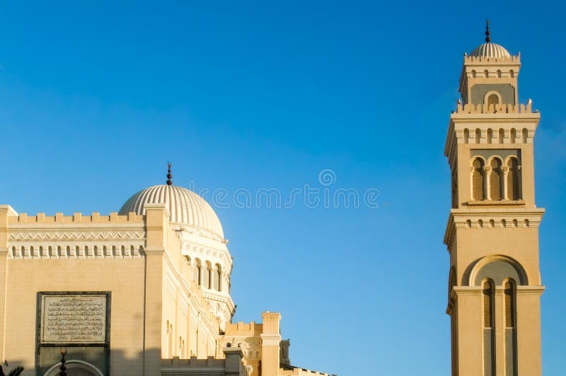 Beautiful Mosque in the Libya Stock Photo - Image of arabic, masjid ...