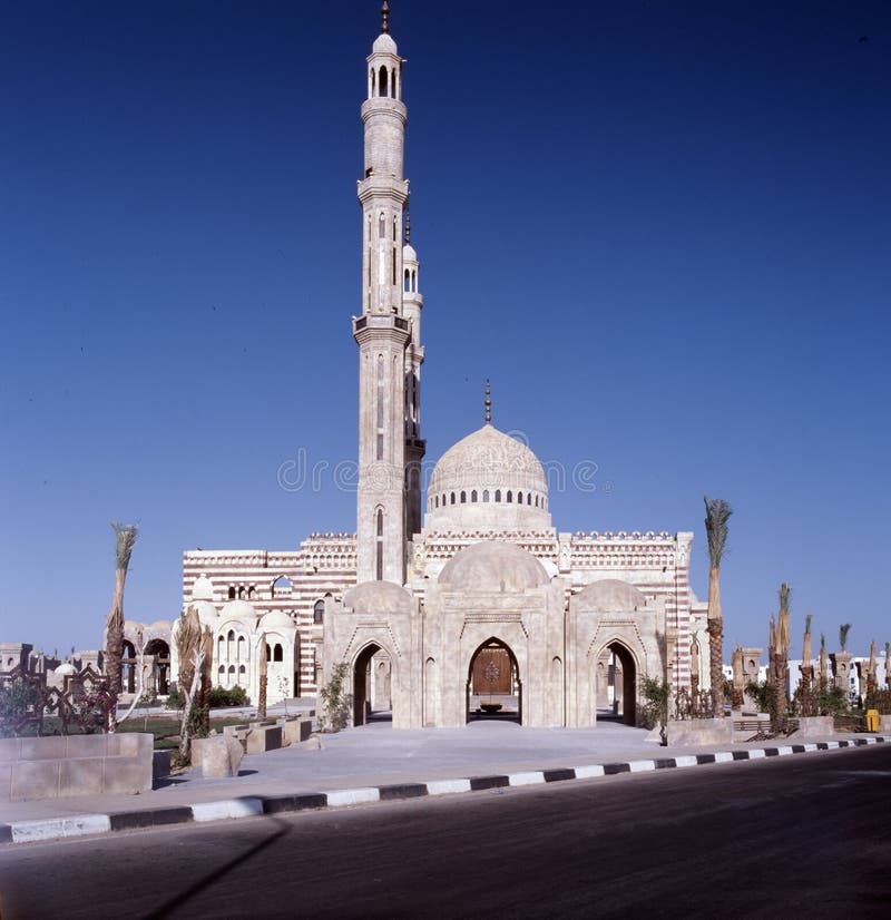 Minaret in Egypt stock image. Image of house, sheikh, modern - 4611421
