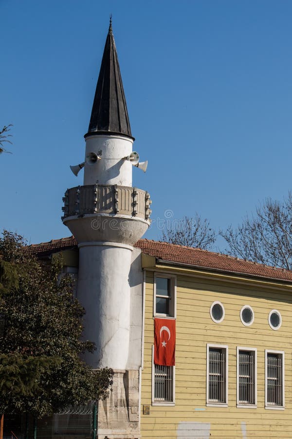 Minaret of Ottoman Mosques in View Stock Photo - Image of minaret ...