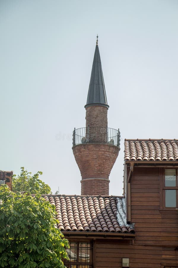 Minaret of an Ottoman Style Mosque Stock Photo - Image of classical ...