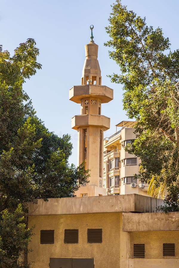 Minaret of a Small Mosque in Cairo Stock Image - Image of sunny, egypt ...