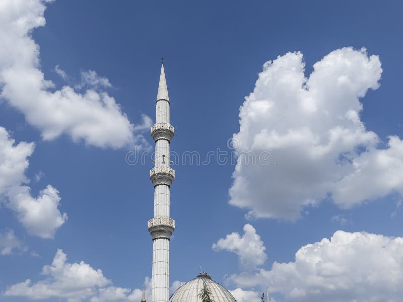 Minaret Structure with Three-part Unusual Architecture Stock Image ...