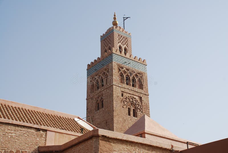 Minaret, Tower Mosque in Morocco Stock Photo - Image of asia ...