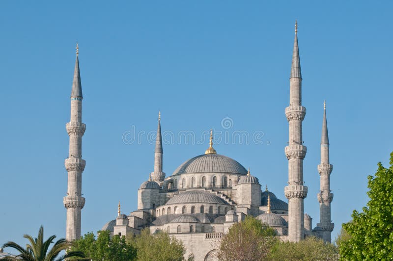 The Minarets of the Blue Mosque, Istanbul Stock Photo - Image of islam ...