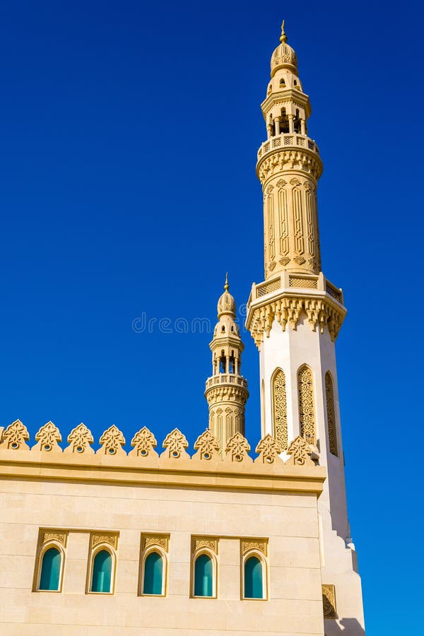 Minarets of Zabeel Mosque in Dubai Stock Photo - Image of mosques ...