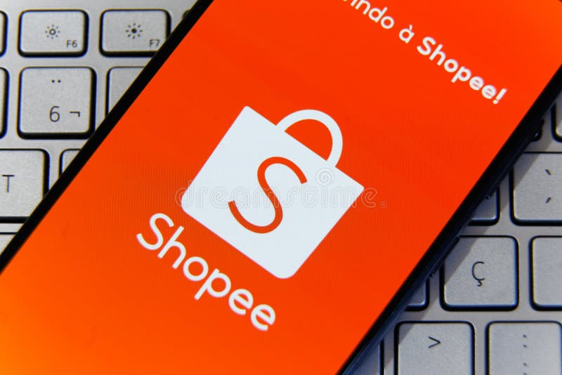 Cell Phone Screen with Shopee Application Editorial Stock Photo - Image ...