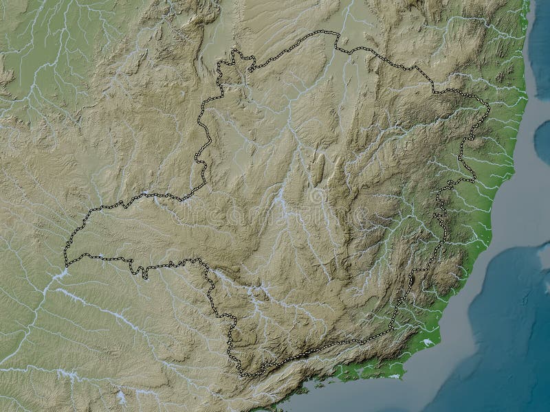 Minas Gerais, Brazil. Wiki. No Legend Stock Illustration - Illustration ...