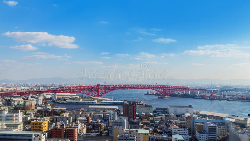 Minato Bridge In Osaka Japan Editorial Image Image Of Hanshin Japan