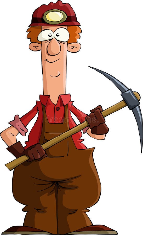 Minatore illustrazione di stock. Illustrazione di concettuale - 7411711