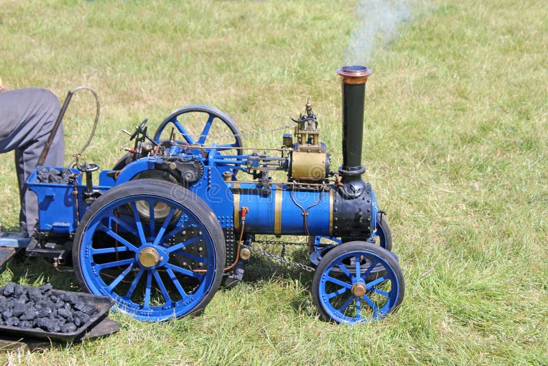 Minature Steam Traction Engine Stock Photo - Image of scale, model ...