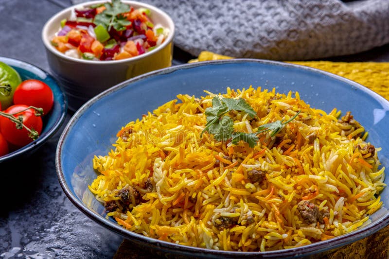 Mince biryani stock photo. Image of spicy, dinner, lunch - 271311830