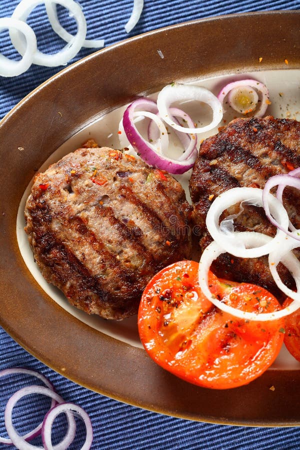 Mince made on the grill stock image. Image of delicious - 1996561