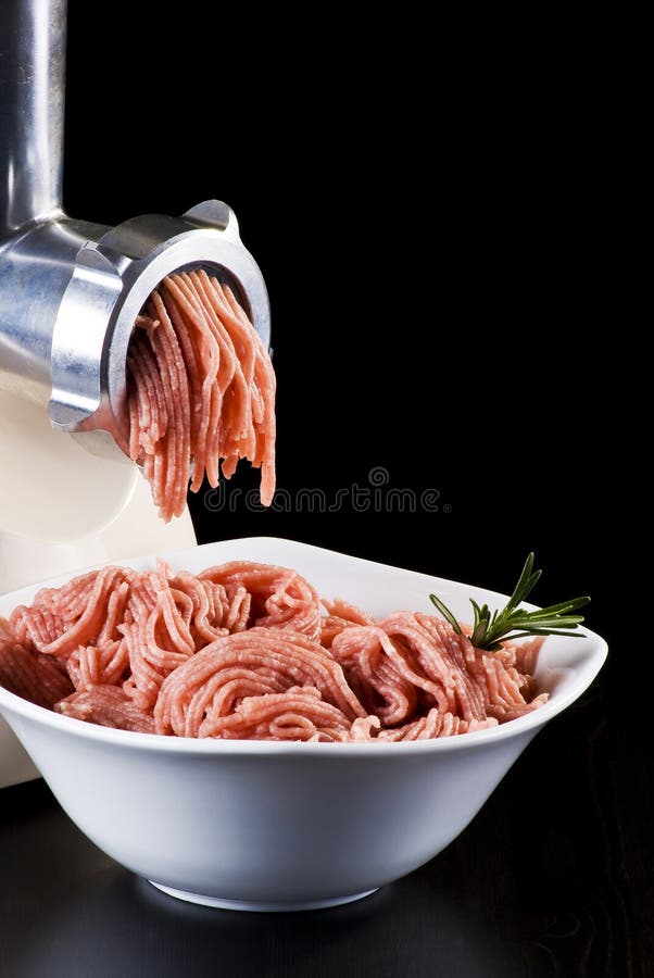 Mince and meat grinder stock photo. Image of white, plate - 17785742
