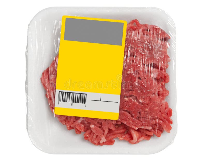 Mince meat in packaging stock photo. Image of tray, food - 18151116